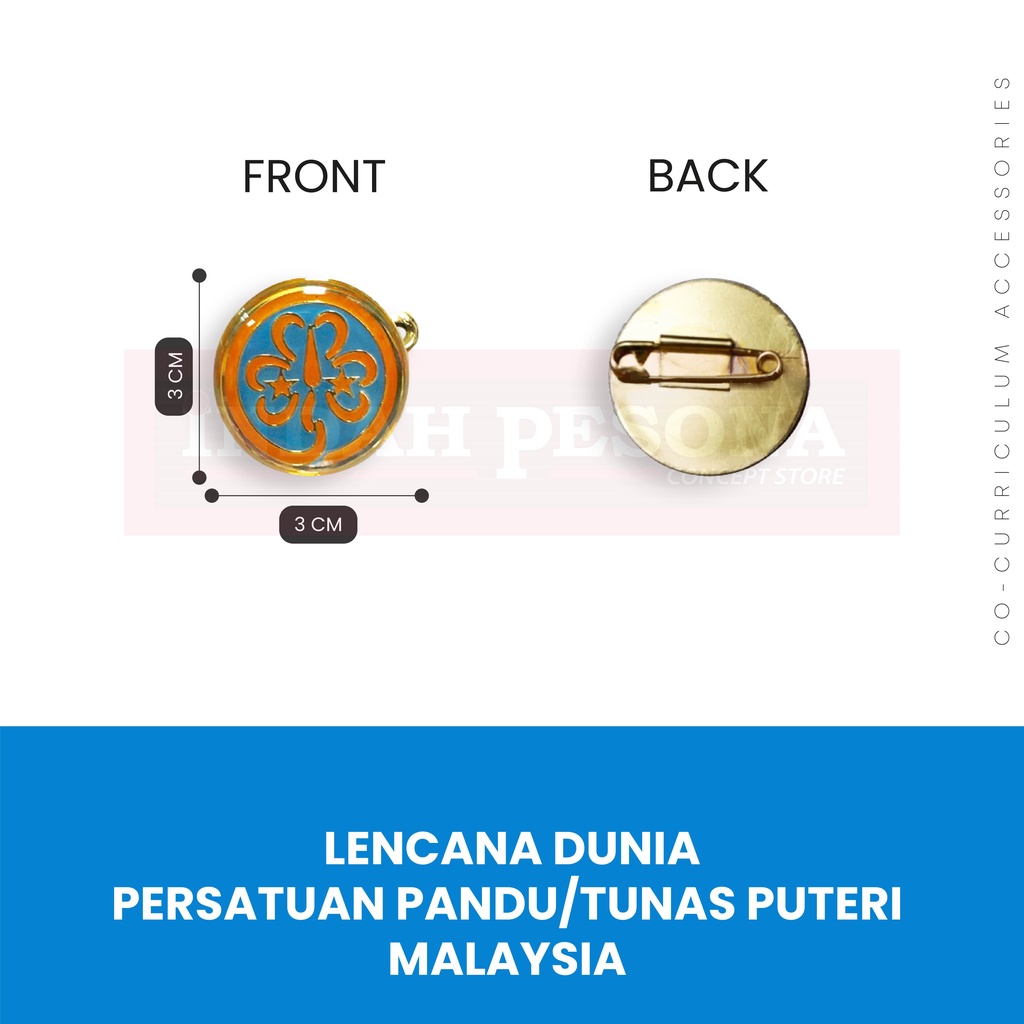 WOOGLE PVC LENCANA SKAF NEGERI SELANGOR LENCANA DUNIA PIN BAGI PANDU ...