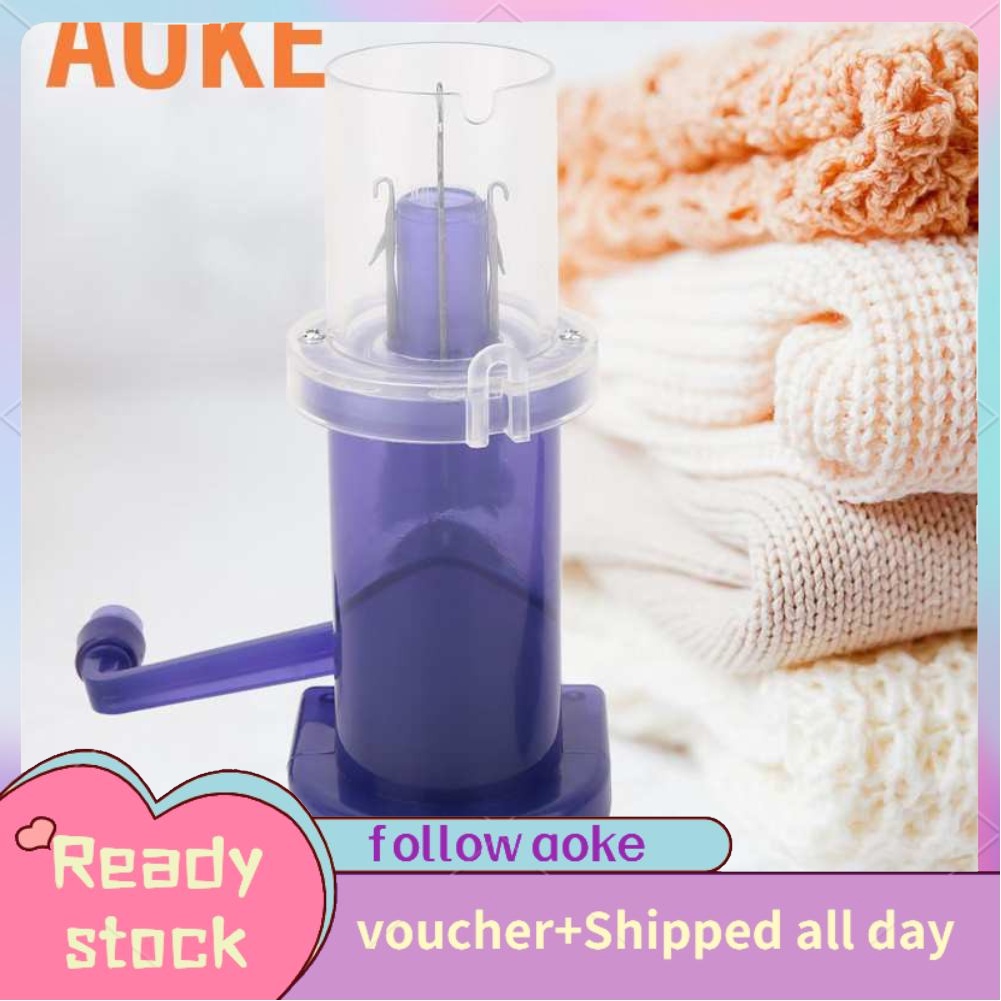Aoke Hand Knitting Mini Winder Machine + Spool Knitter Crochet Loom ...