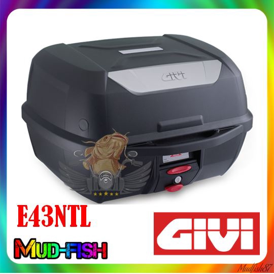 KOTAK GIVI BOX MONOLOCK TOP CASE MULEBOX E43 E43NTL BLACK + BASE PLATE (BASIC) | Shopee Malaysia
