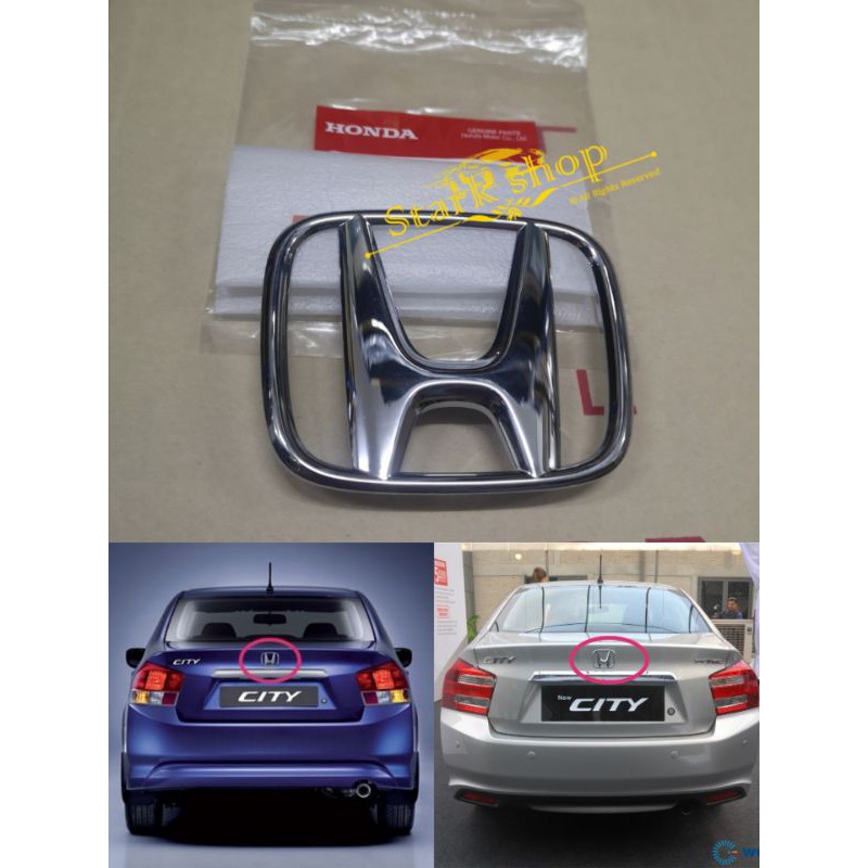 ORIGINAL HONDA CITY GM2 TMO 2008~2013 REAR BONNET H LOGO EMBLEM ...