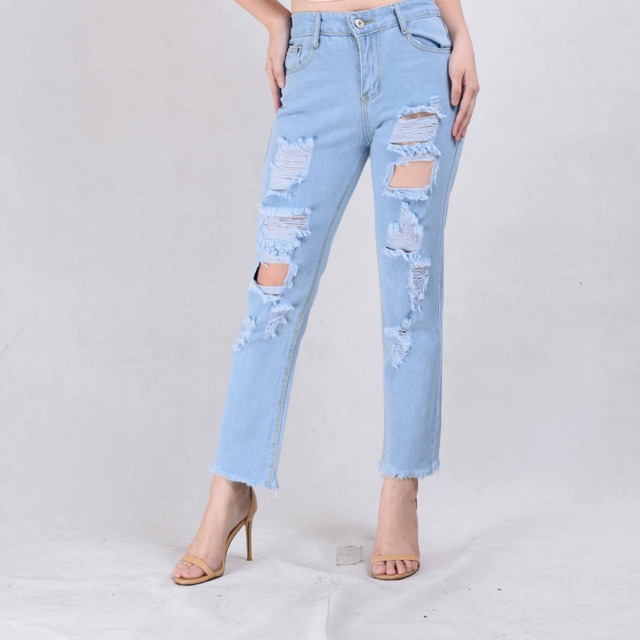 BOYFRIEND PANTS BANGKOK DESIGN | Shopee Malaysia