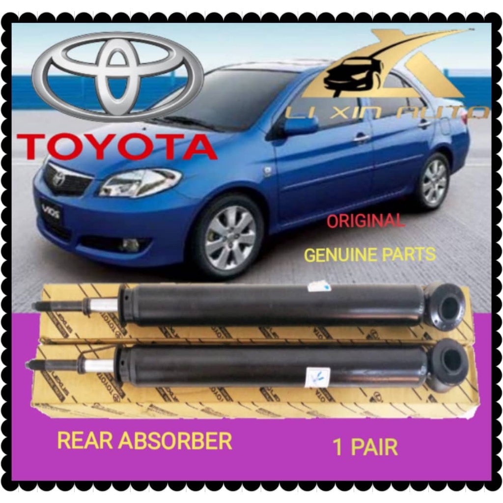 TOYOTA VIOS NCP42 03-06 ORIGINAL REAR ( BELAKANG ) ABSORBER 1 PAIR 2 ...