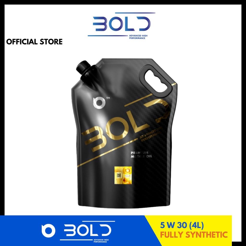 Bold 5w30 4L Fully Synthetic SN Engine Oil Car Lubricant, Minyak Hitam ...