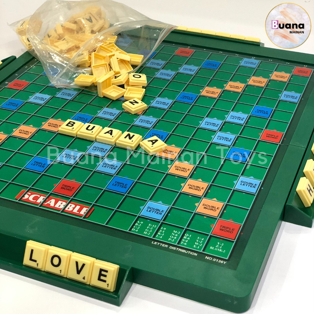 Children's EDUCATIONAL TOYS LEARNING LETTER SCRABBLE ORIGINAL LARGE ...
