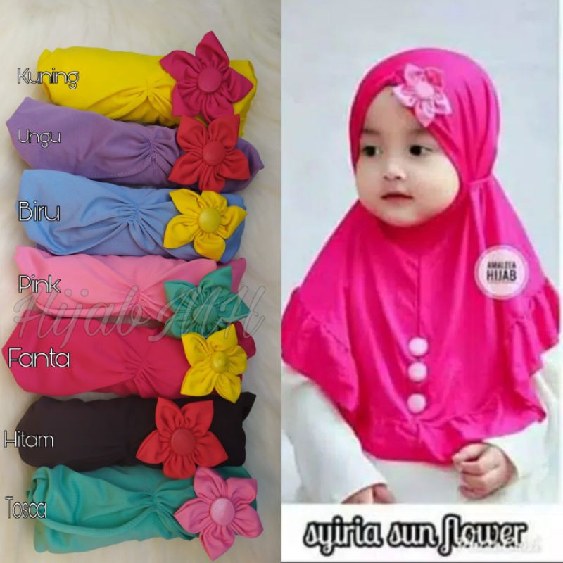 MATAHARI Hijab / SUNFLOWER /0-3 years/ child / baby / hijab | Shopee ...