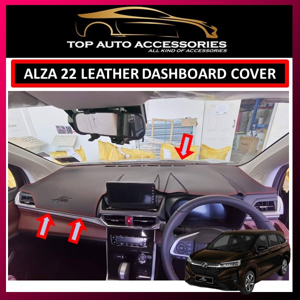ALZA 2022-2024 D27A LEATHER DASHBOARD COVER / DASHBOARD CARPET / SUN ...