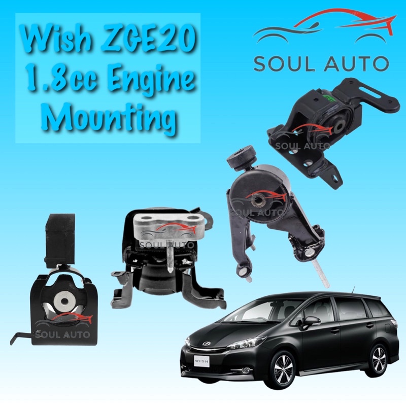 Toyota Wish ZGE20 1.8cc (2009-2016 year) Engine Mounting Set 4pcs ...