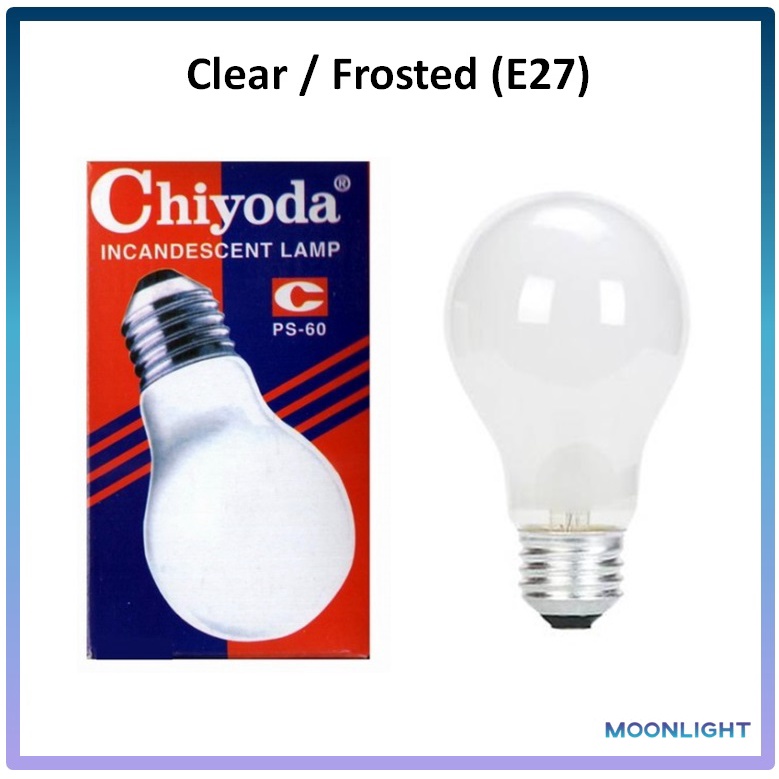 Chiyoda PS-60 Incandescent Light Bulb E27 (Clear / Frosted) 25W / 40W ...