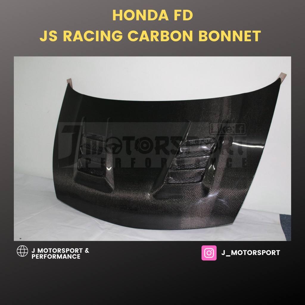 HONDA CIVIC FD DESIGNED CARBONFIBER / FIBER BONNET HOOD TYPE R ...