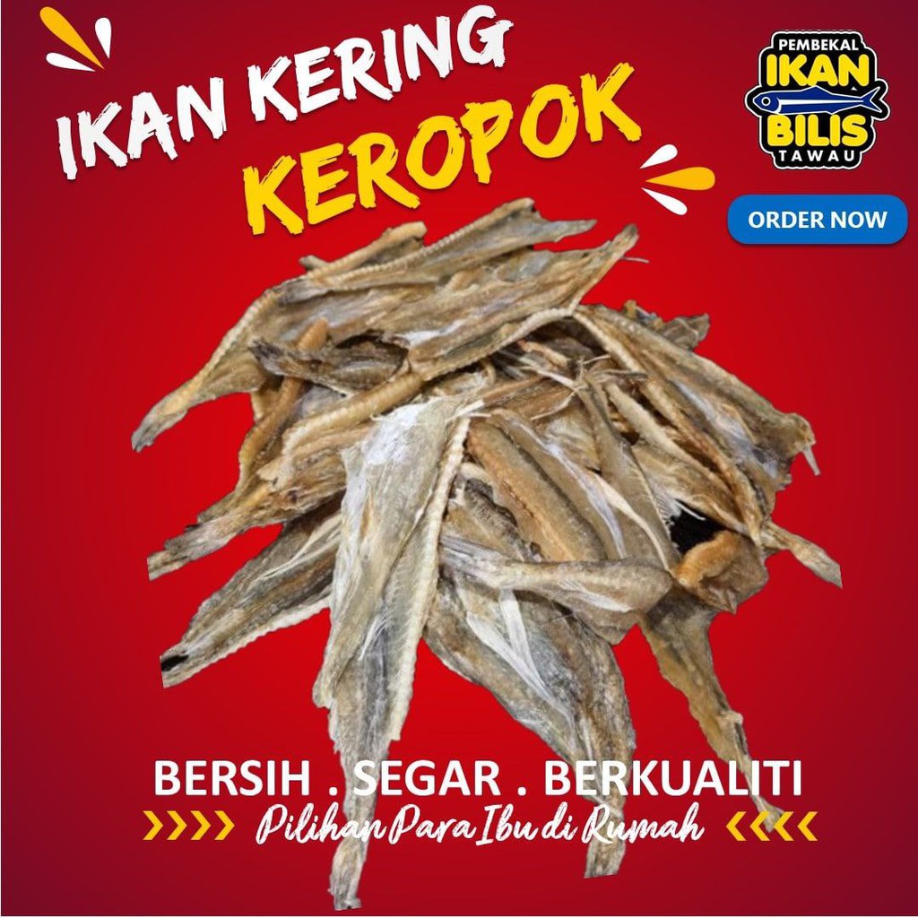Ikan kering keropok tawau 🔥 DIJAMIN FRESH DARI LAUT 🔥 | Shopee Malaysia