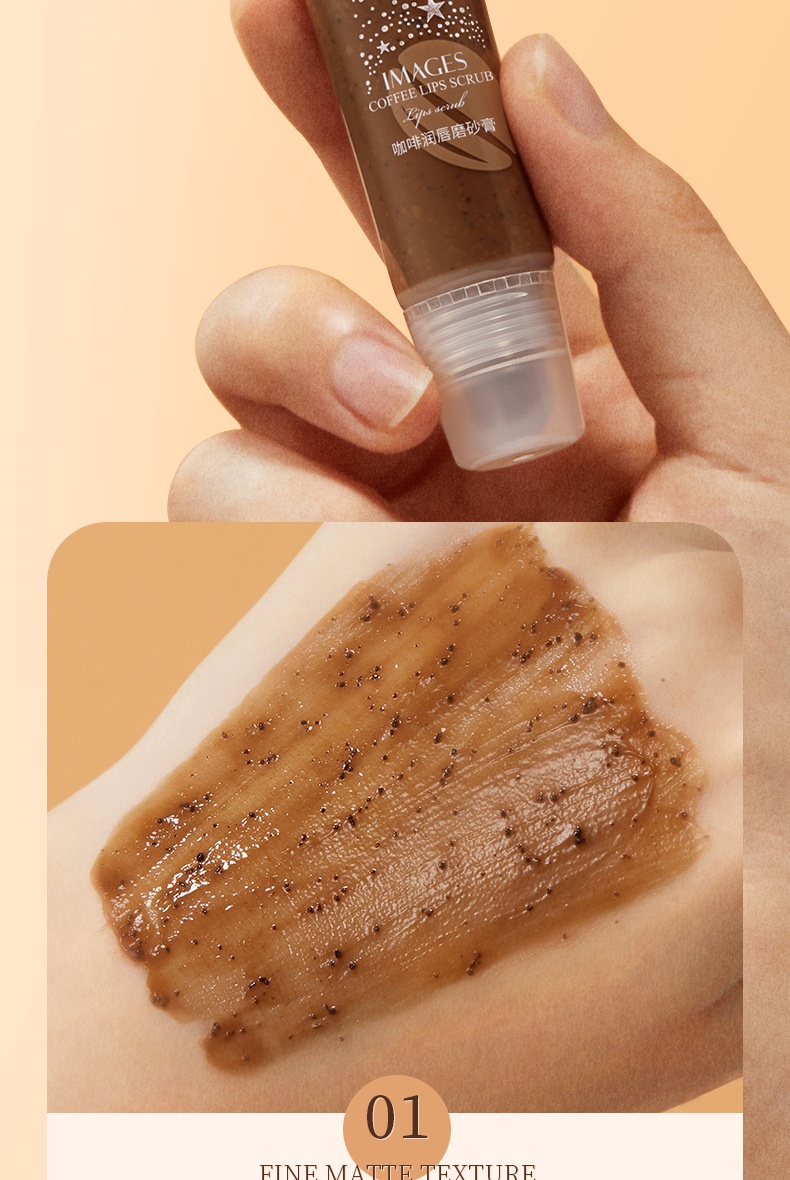 IMAGES Coffee Lip Balm Scrub Moisturizing Care Lips Clean Dead Skin ...