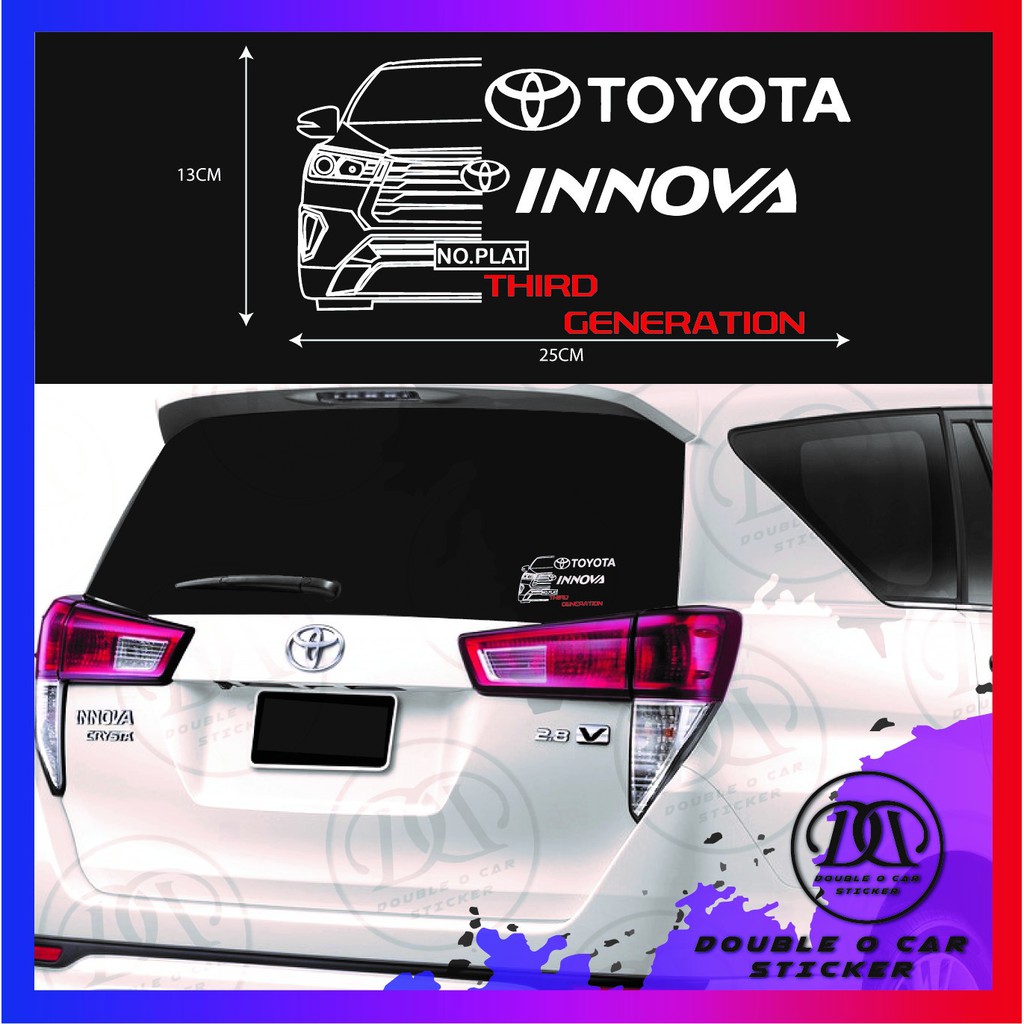[Ready Stock]TOYOTA INNOVA THIRD GENERATION SHAPE&WORDS HIGH GRADE ...