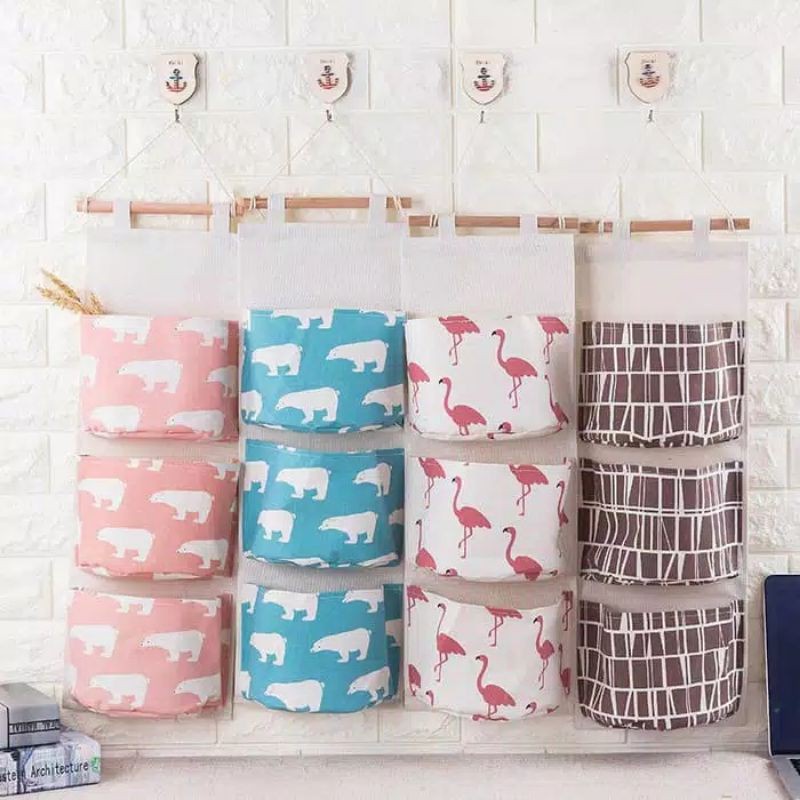 3 compartment hanging Pouch | Shopee Malaysia