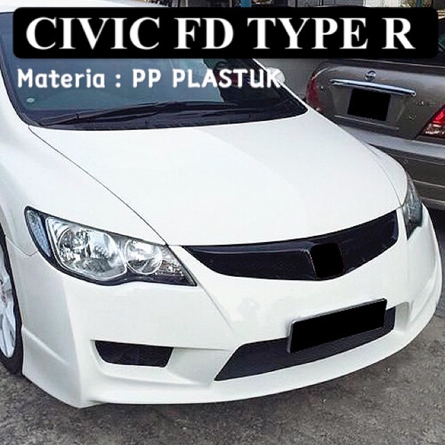 CIVIC FD 2006-2011 FRONT BUMPER TYPE R / REAR BUMPER / SIDE SKIRT / PP ...