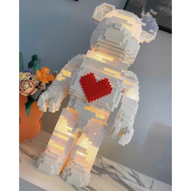 Bearbrick Cartoon Bear Blocks Action Figure Movable Joint Standing ...