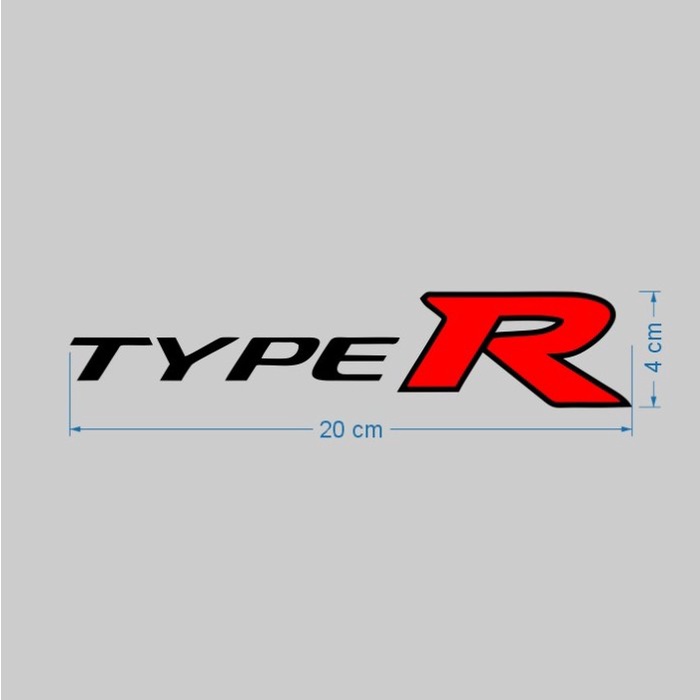HITAM Honda Civic Type R Car Sticker - Quality Car Decal Sticker ...