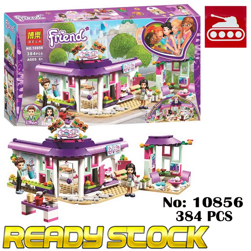 [BELA] LARI BLOCKS 10856 Girls Friends Series Emma's Art Cafe Bricks ...