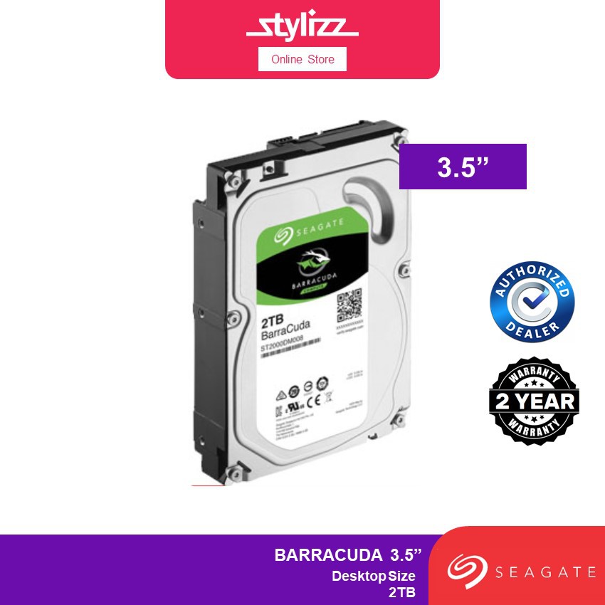 Seagate BarraCuda 2TB 3.5" SATA 256MB 7200RPM Internal HDD - ST2000DM008 | Shopee Malaysia