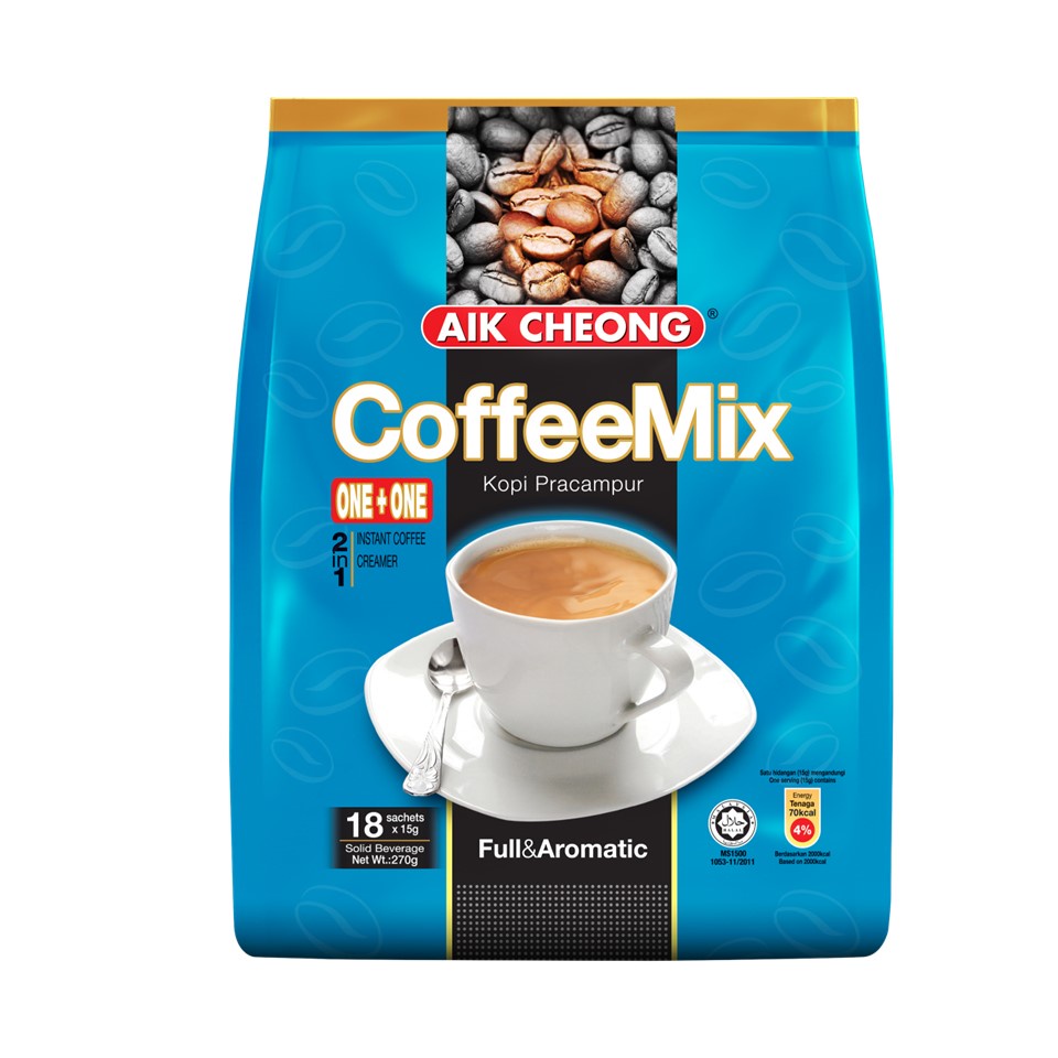 Aik Cheong 2 In 1 Coffee Mix No Sugar (18s x 15g) | Shopee Malaysia