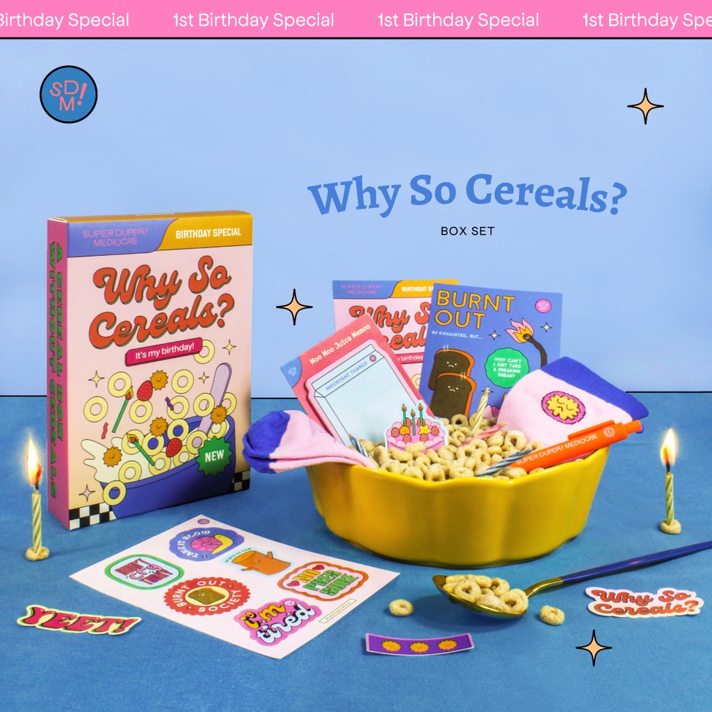 Why So Cereals? Box Set [SUPER DUPER! MEDIOCRE] | Shopee Malaysia