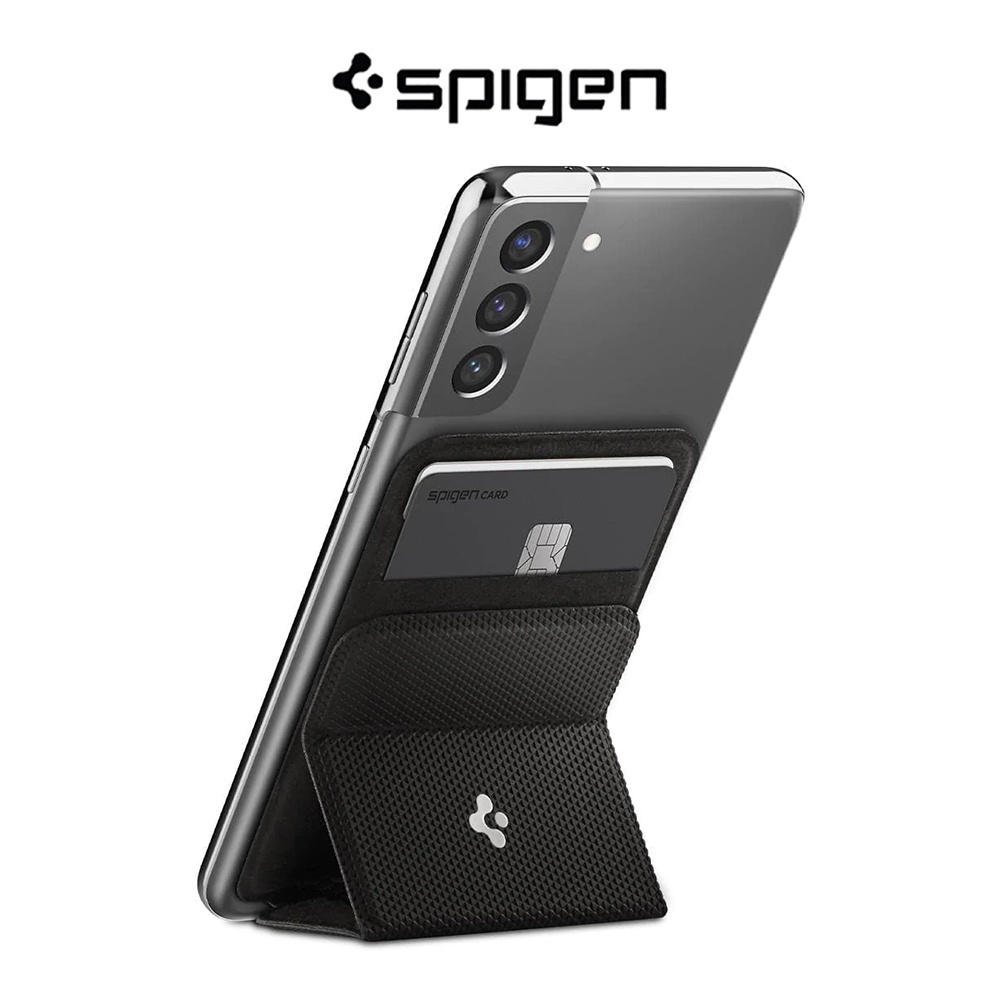 Spigen Universal Smart Fold Card Holder Phone Stand | Shopee Malaysia