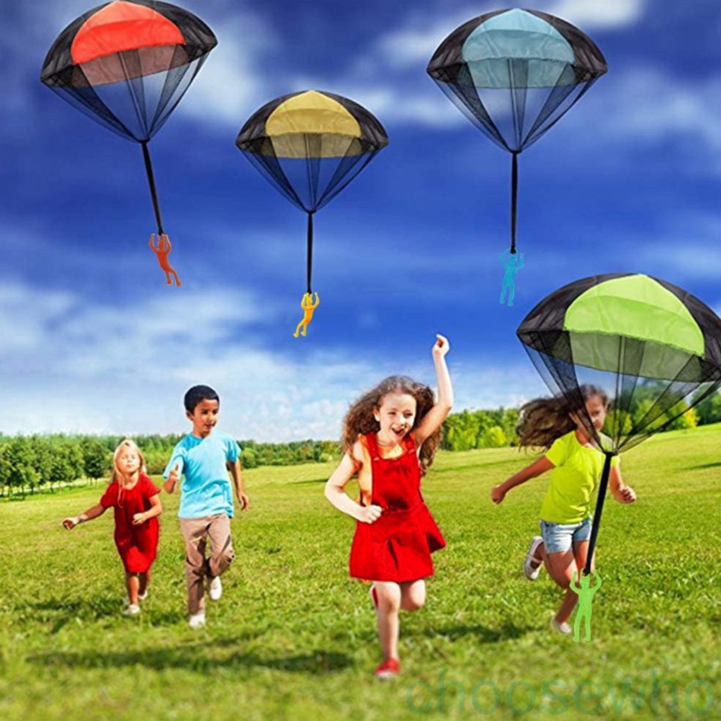 [CHOO] Kids Parachute Toy Outdoor Hand Throwing Parachute Educational ...