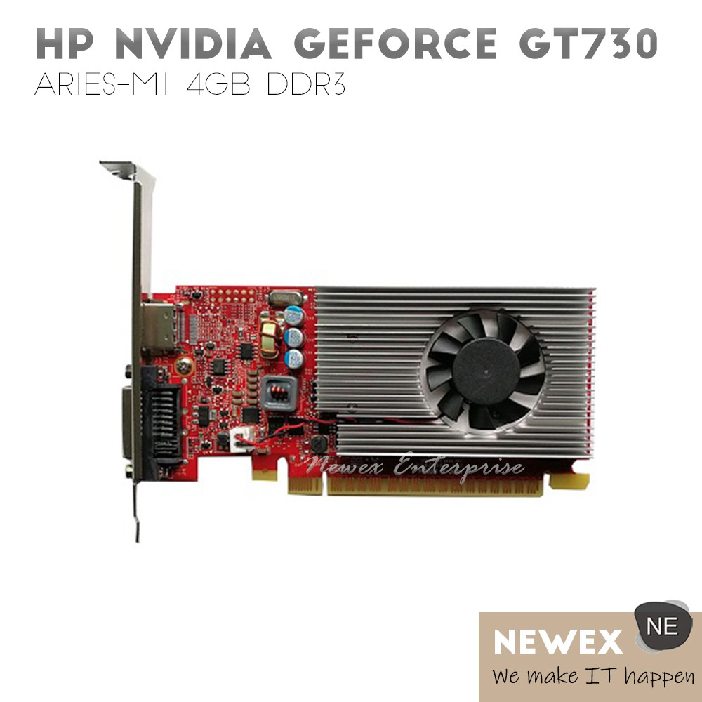 Graphic Card Nvidia GT 730 DDR3 2GB LP Low Profile Half Height | Shopee ...