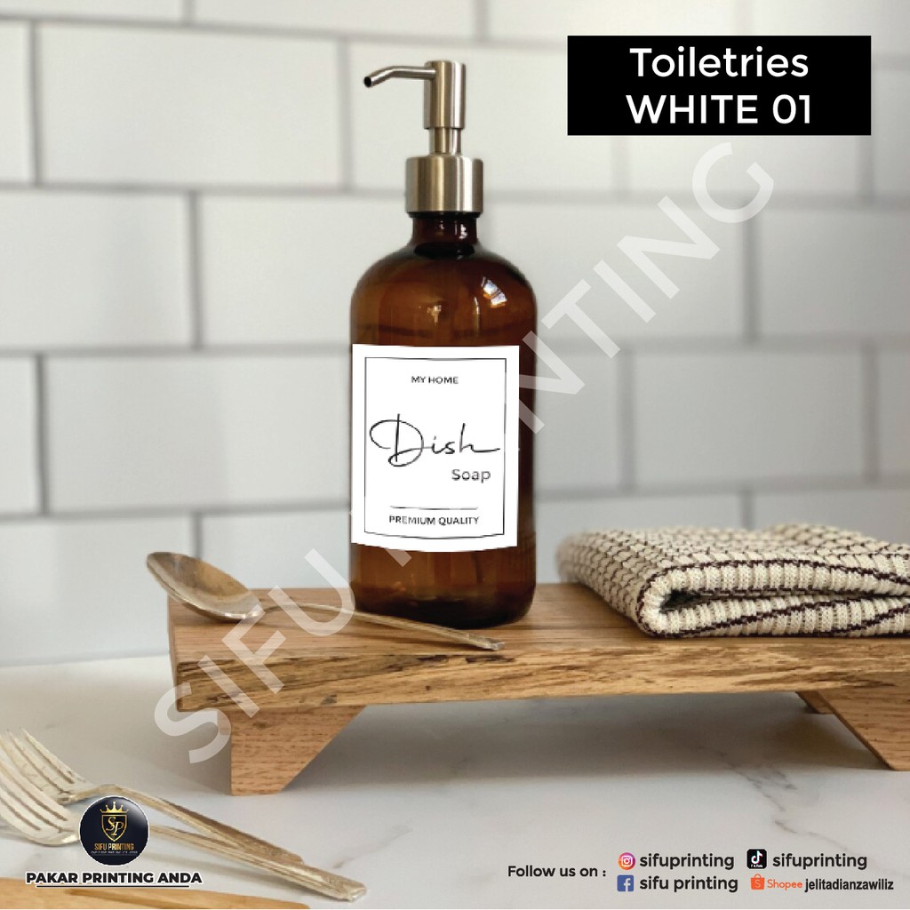 [READYSTOCK] WHITE STICKER TOILETRIES | WATERPROOF DETERGENT & LAUNDRY ...