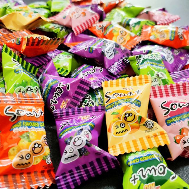 SOUR Gummy Assorted 4pcs Candy Gula-gula | Shopee Malaysia