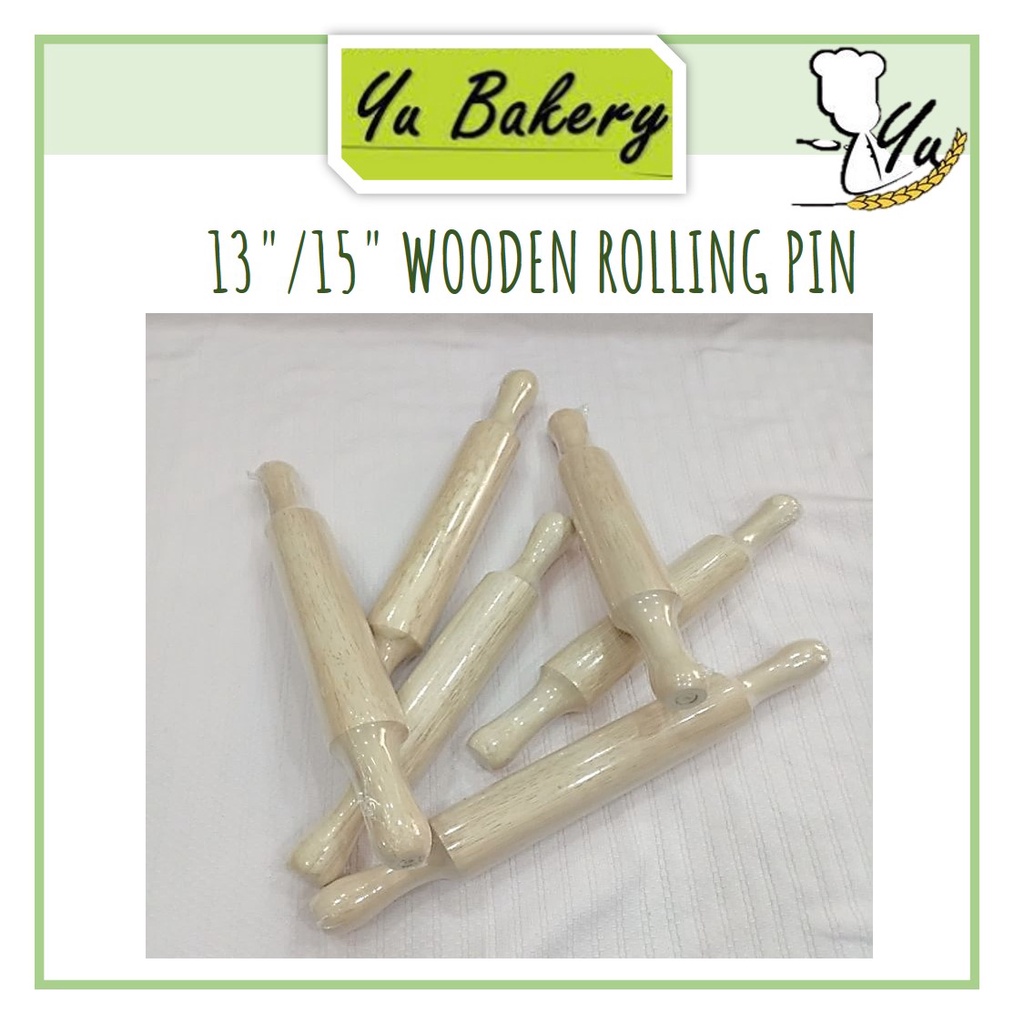 13"/15" WOODEN ROLLING PIN / KAYU GELEK PENGGELEK KUIH | Shopee Malaysia