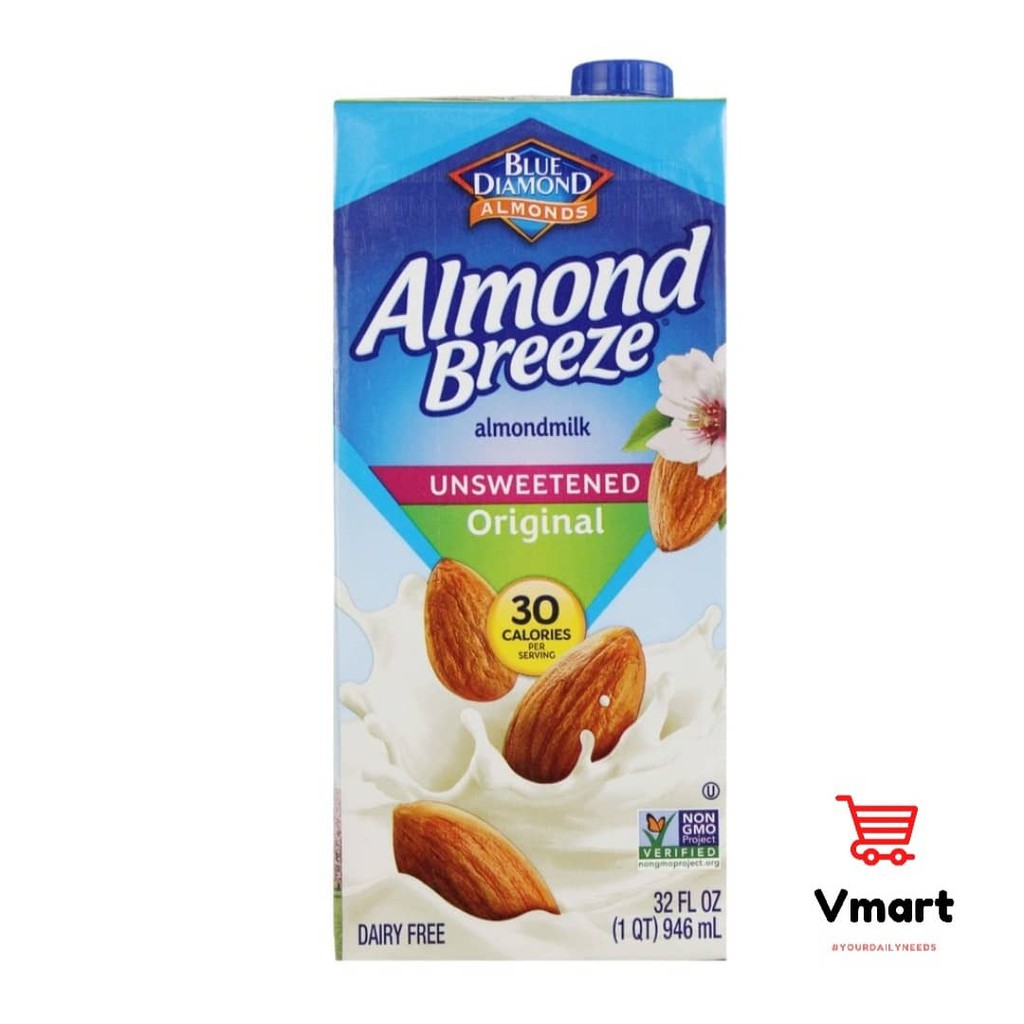 Blue Diamond Almond Breeze Unsweetened Almond Milk (946ml) | Shopee Malaysia