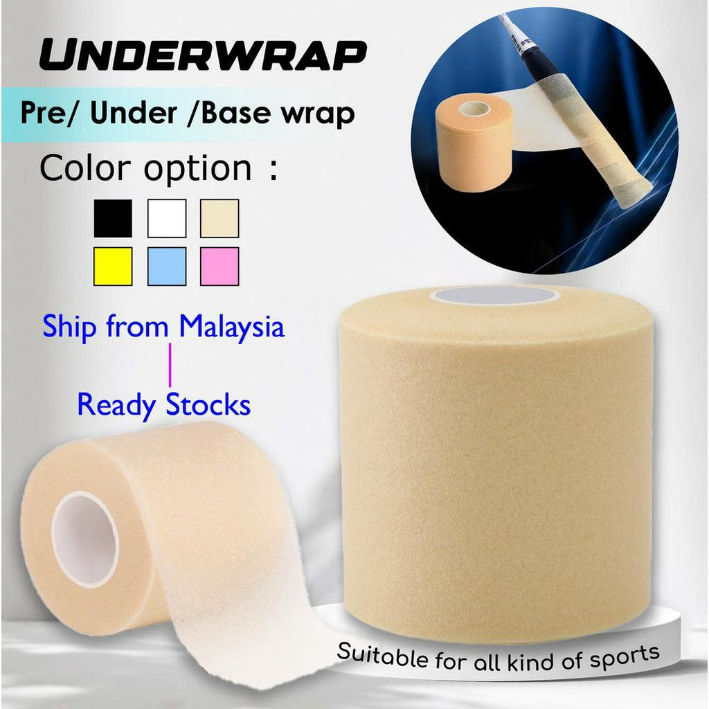 Underwrap Tape 7cm x 27m Badminton Tape Racket Grips Cushion Wrap Non ...