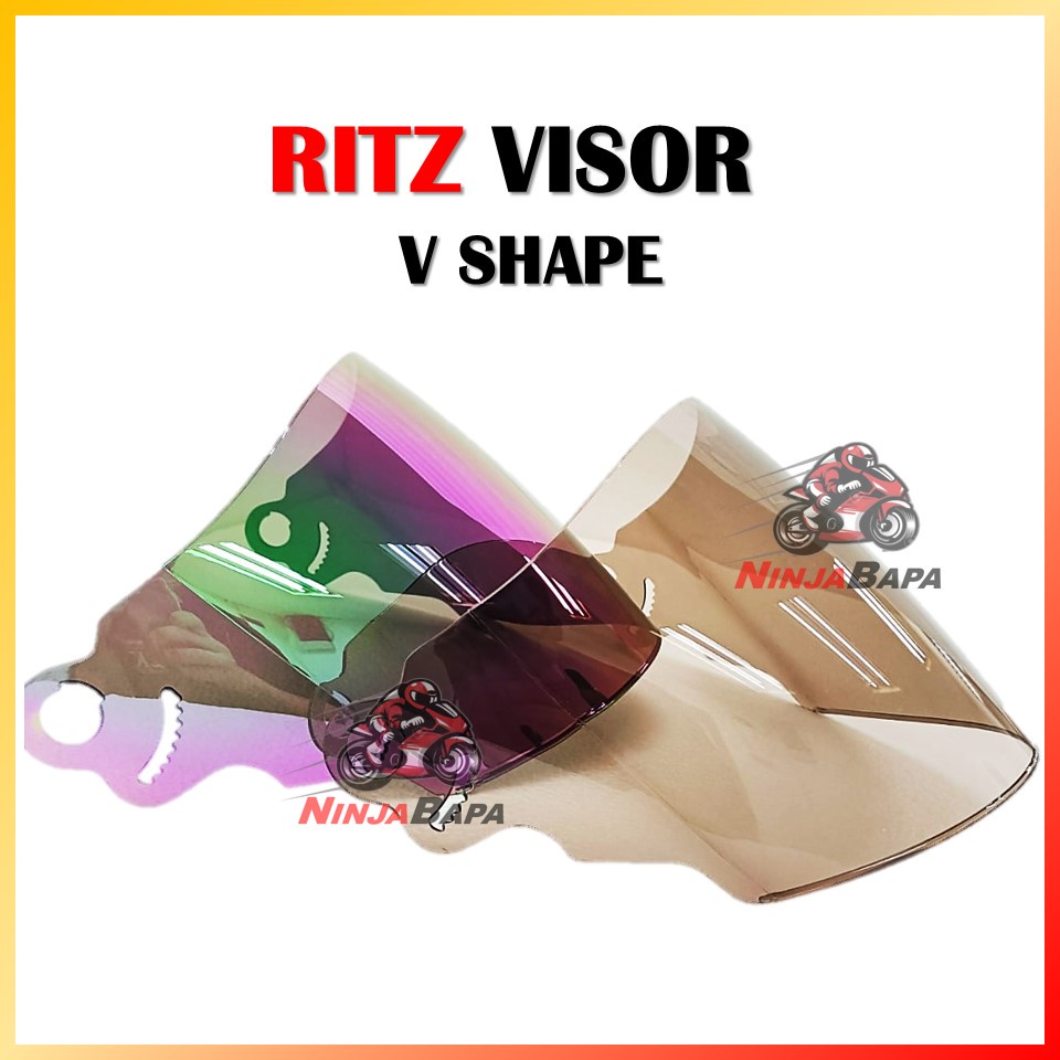 ARC RITZ VISOR V-SHAPE SIANG MALAM RAINBOW / TINTED | Shopee Malaysia