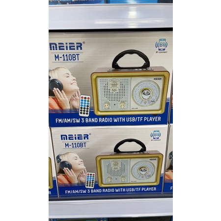 MEIER Classic Wooden Design Portable Rechargeable Bluetooth M-110BT / M-111BT / M-112BT / M ...