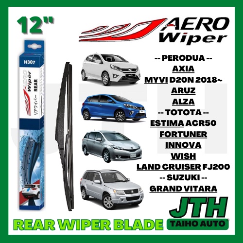 TAIHOAUTO AERO Rear Wiper Perodua Axia Myvi Alza Aruz Toyota Estima ...