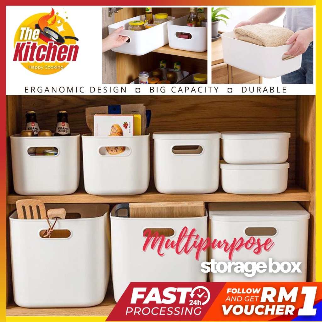 Multipurpose Muji Storage Box Organizer Basket Portable White Style ...