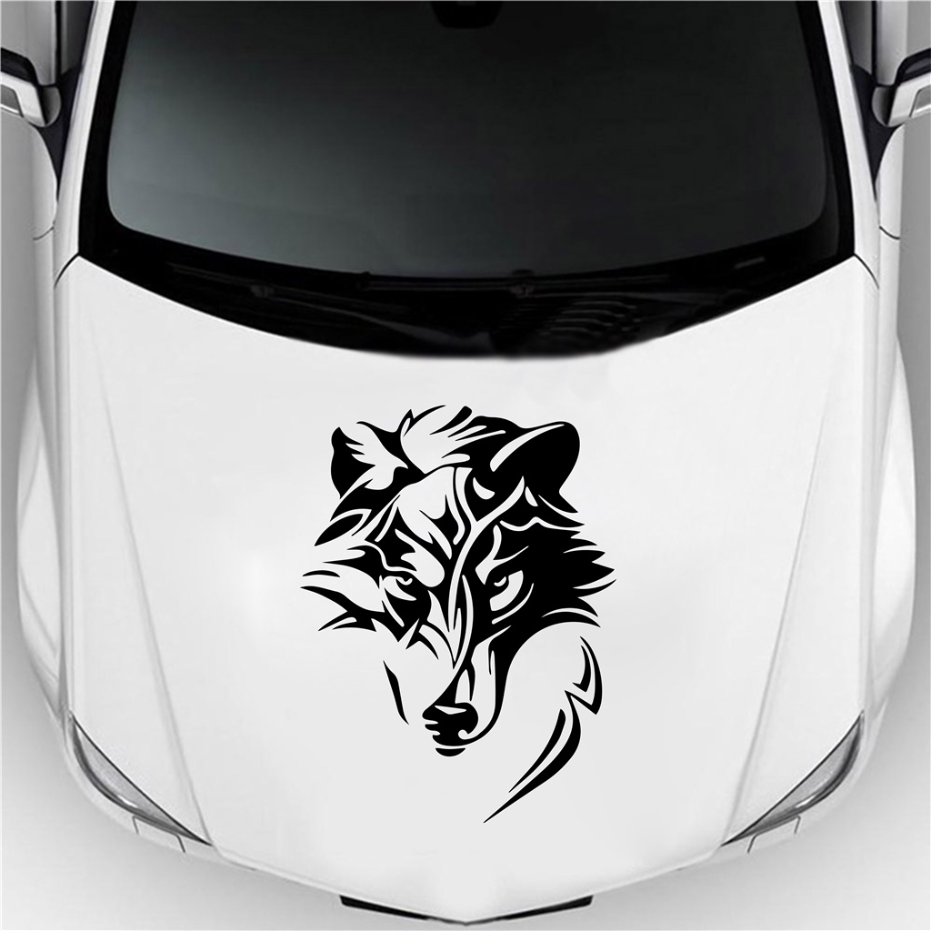 Wolf Dog Personalized Reflective Funny Sticker Car Windows Motorbike ...