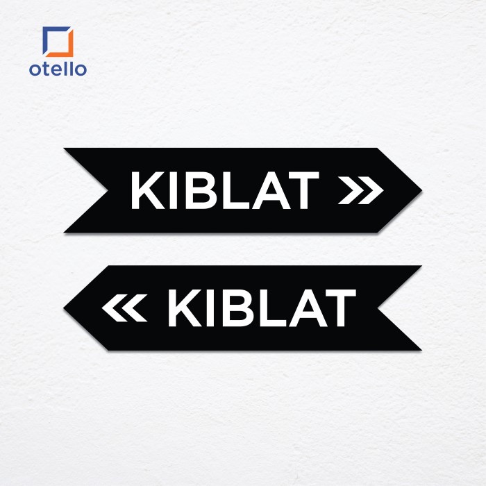 Archery Kiblat Acrylic Sign Board Print Acrylic Prayer Label - Black ...