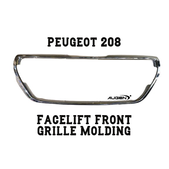 Peugeot 208 Facelift Front Grille Molding | Shopee Malaysia
