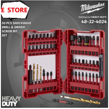 Milwaukee 50pcs SHOCKWAVE Impact Drill & Driver Bit Set ( 48-32-4024 ...