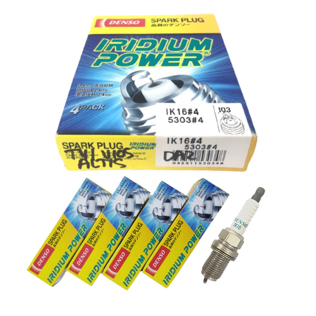 ORIGINAL Denso Iridium Spark Plug For Toyota Vios, Altis ( IK16/5303 ...