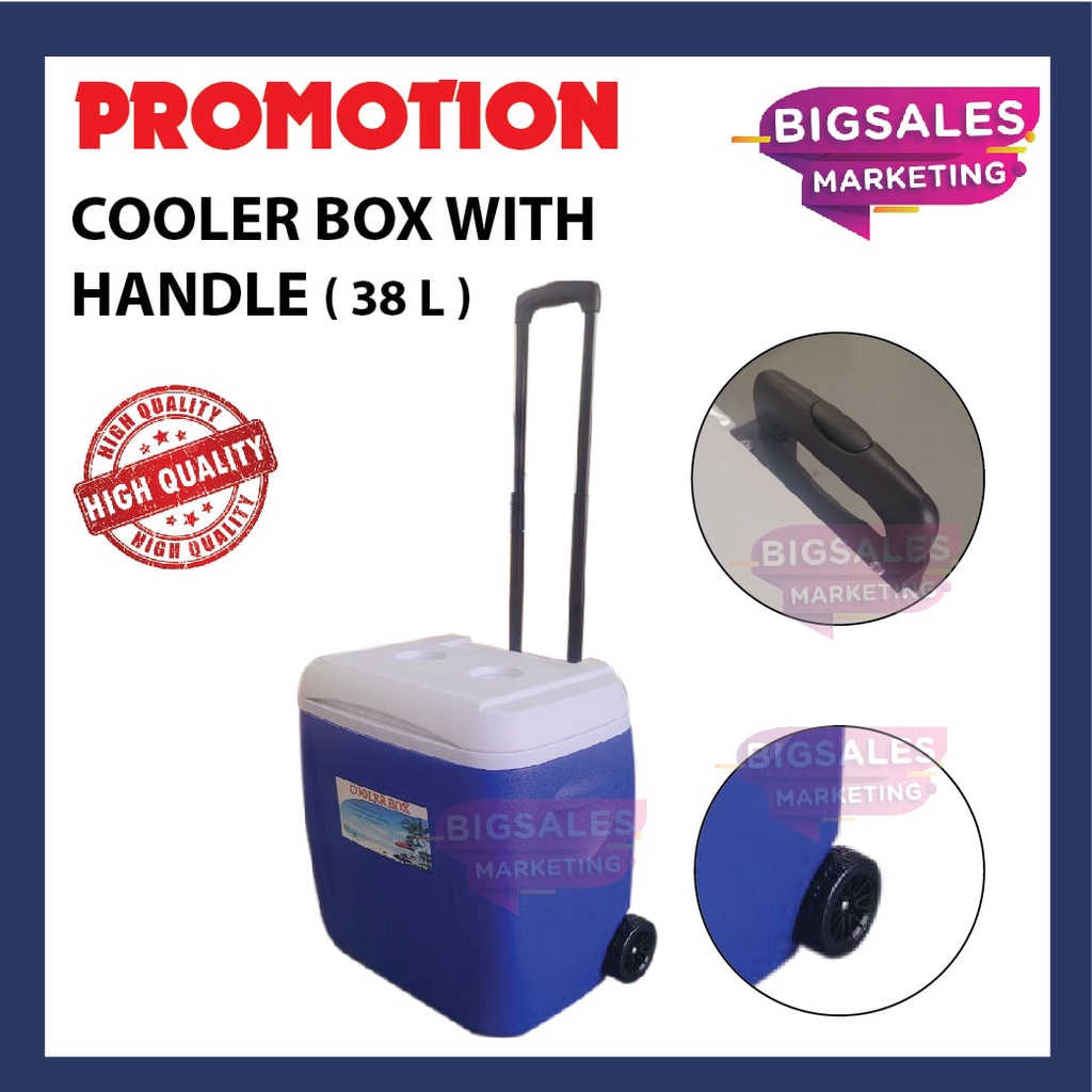 38 Liter BIGSALES Freezer Cooler Luggage Trolley Foods Drinks Box ...