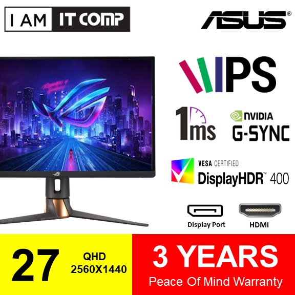 ASUS 27 Inch ROG Swift PG279QM QHD (2560 x 1440) ,Fast IPS ,240Hz ,1ms ...