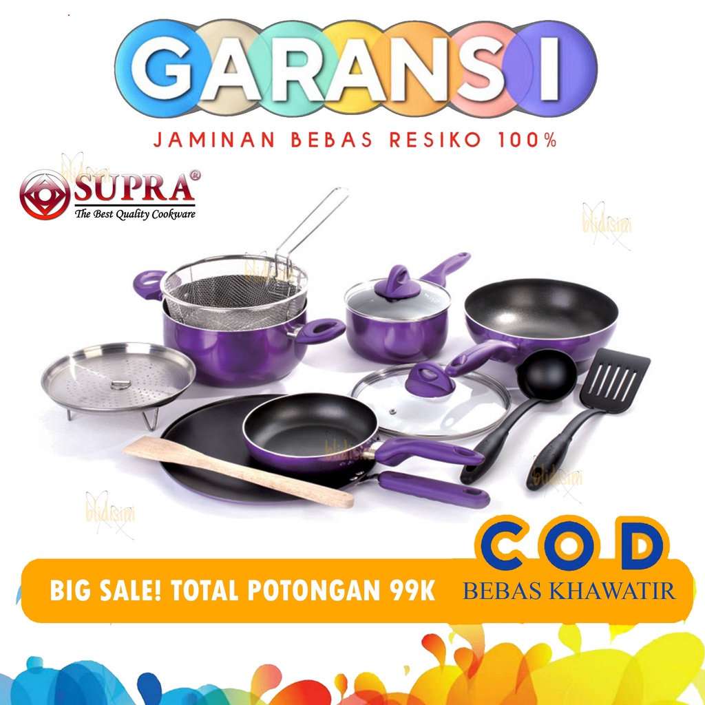 Non-stick Glass Lid Pan Set - Frying Cookware Set 12pcs SUPRA Rosemary ...