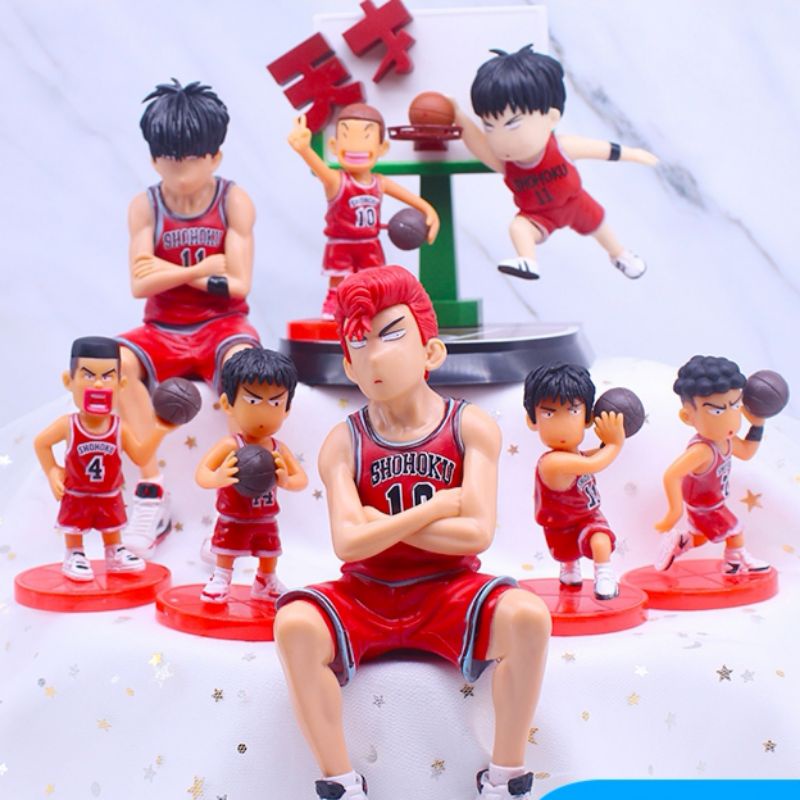 slam Dunk 灌篮高手模型 slam dunk topper 灌篮高手蛋糕 slam Dunk cake decoration ...