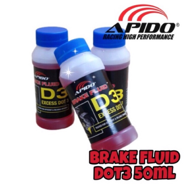 MOTORCYCLE 💯% ORIGINAL APIDO HEAVY DUTY BRAKE OIL DOT 3 50ML BRAKE ...