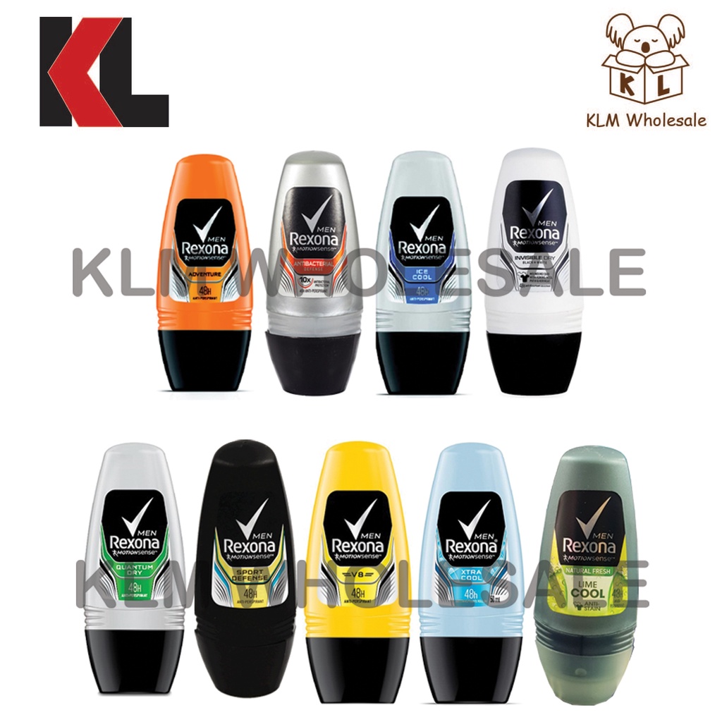 Rexona Men Deodorant Roll On 50ml - 8 Flavor (Ready Stock) | Shopee ...