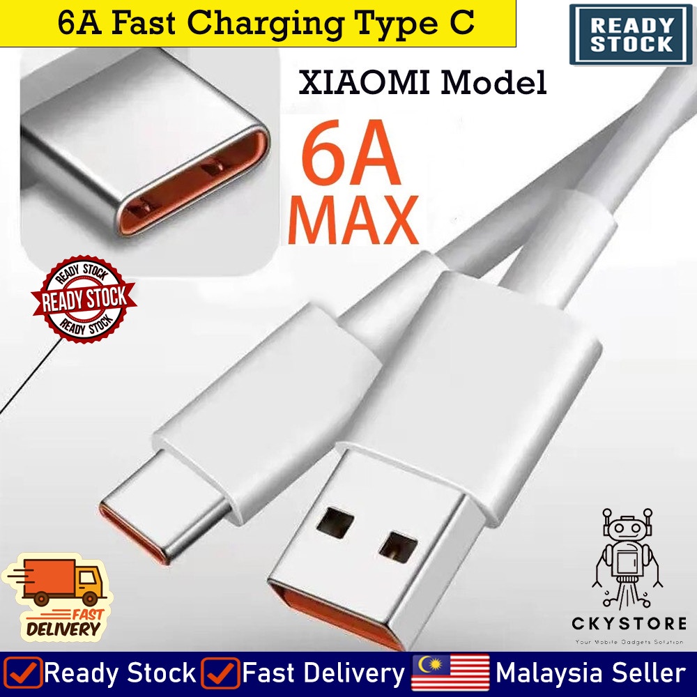 6A Turbo Fast Charging 1 Meter Data Sync Charge Cable for Xiaomi Redmi ...