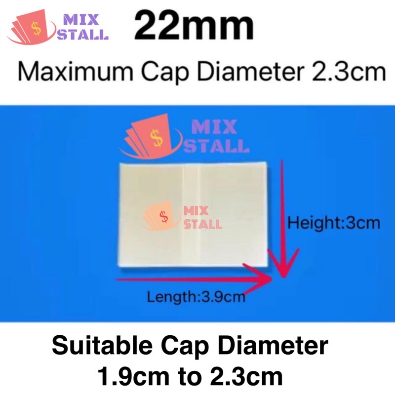 Shrinkable Plastic Sealer Cap Seal For Jars Bottles Balang botol-READY ...