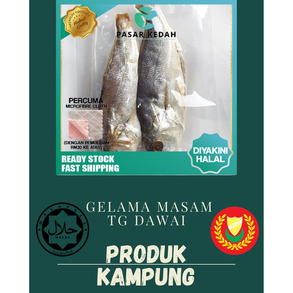 Ikan Gelama Masam Tanjung Dawai Pickled Croacker | dibuang insang dan ...